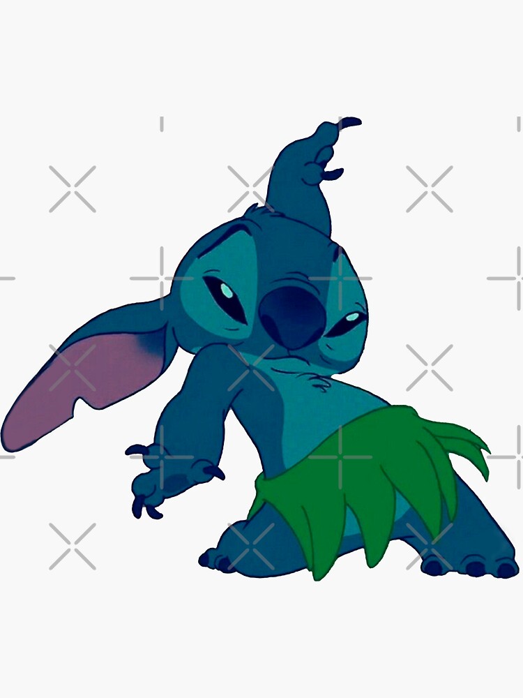 "Stitch dancing" Sticker for Sale by Samsar | Redbubble