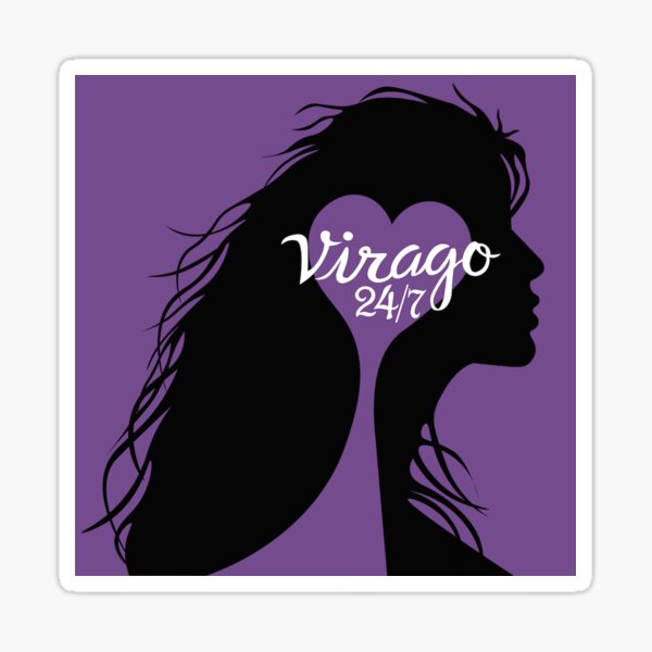 "Virago 24/7 Podcast Logo" Sticker for Sale by artsyspice | Redbubble