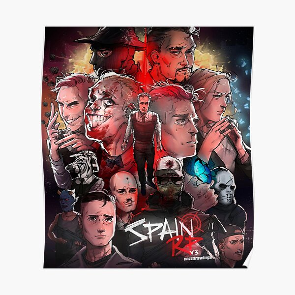 "Collage SPAINRP V3." Poster for Sale by cazzdrawings | Redbubble