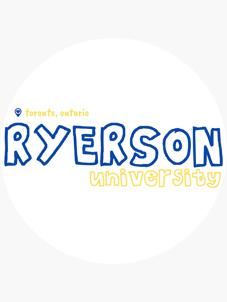 "ryerson university (toronto, ontario)" Sticker for Sale by ...