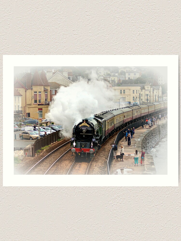 "The Cornishman Steam Train at Dawlish in South Devon" Art Print for ...