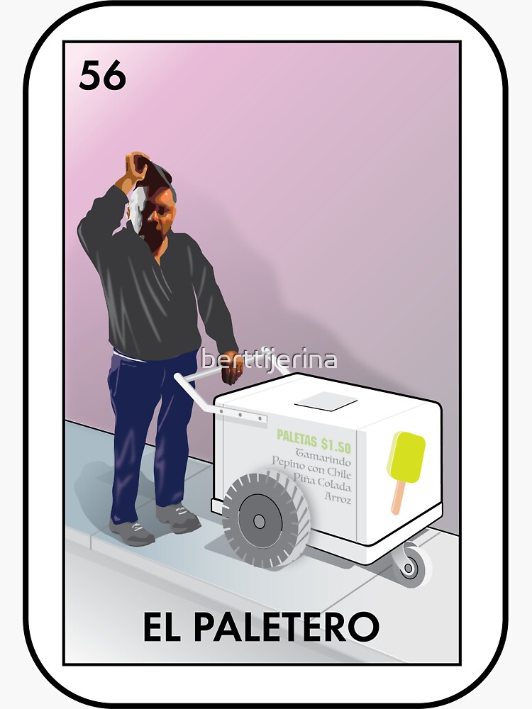 "El Paletero" Sticker by berttijerina | Redbubble