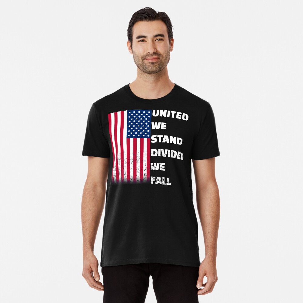 "United We Stand Divided We Fall" Sticker for Sale by weirdrelatives ...