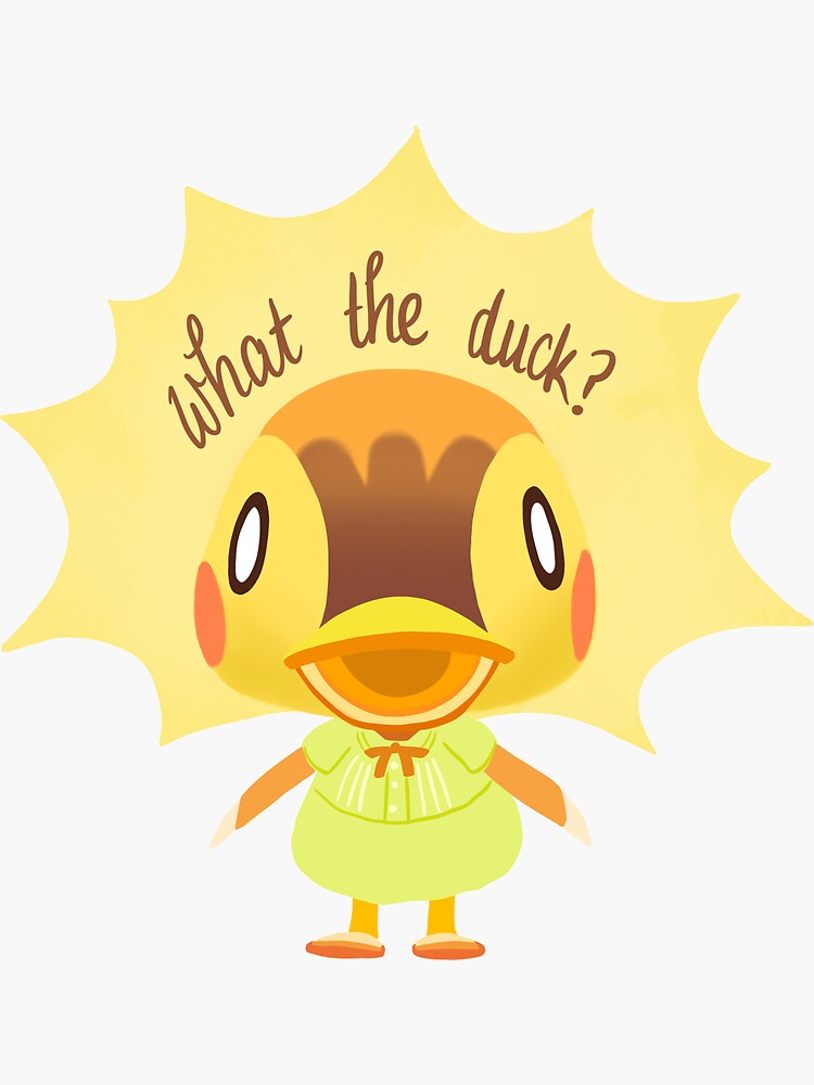 "Molly - What the Duck!?" Sticker for Sale by NoreenDesigns | Redbubble