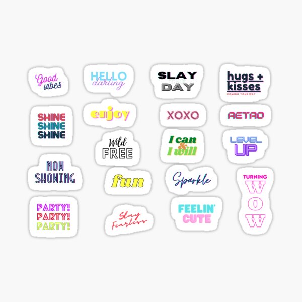 "80s and 90s Retro Neon Sticker collection- 18 Amazing Stickers to keep ...