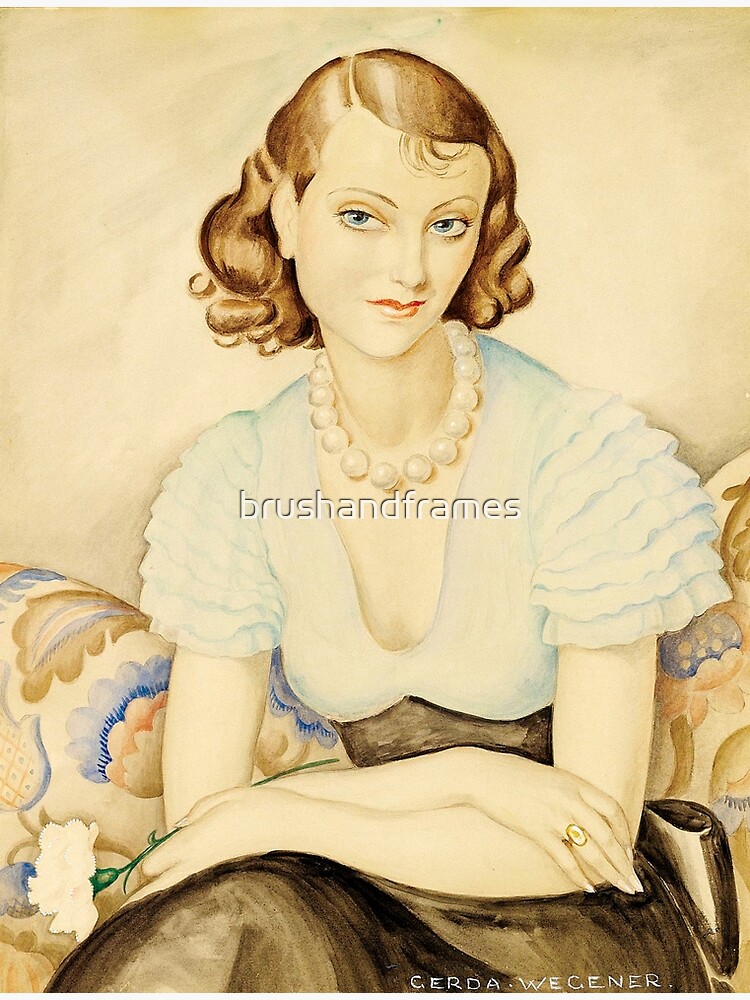 "Self-portrait - Gerda Wegener" Poster for Sale by brushandframes ...