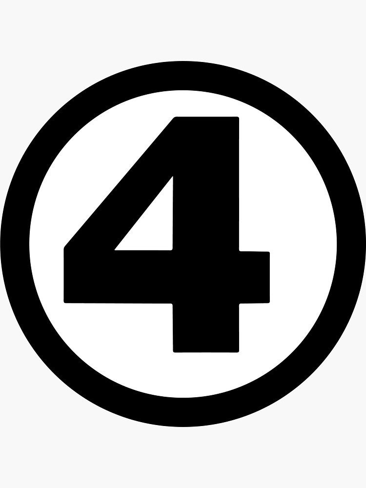 "FANTASTIC FOUR #4" Sticker for Sale by foxandbear | Redbubble