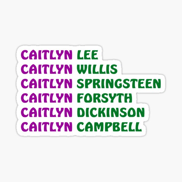 "Famous Bruces - Call Them Caitlyn" Sticker for Sale by Eccentrica ...
