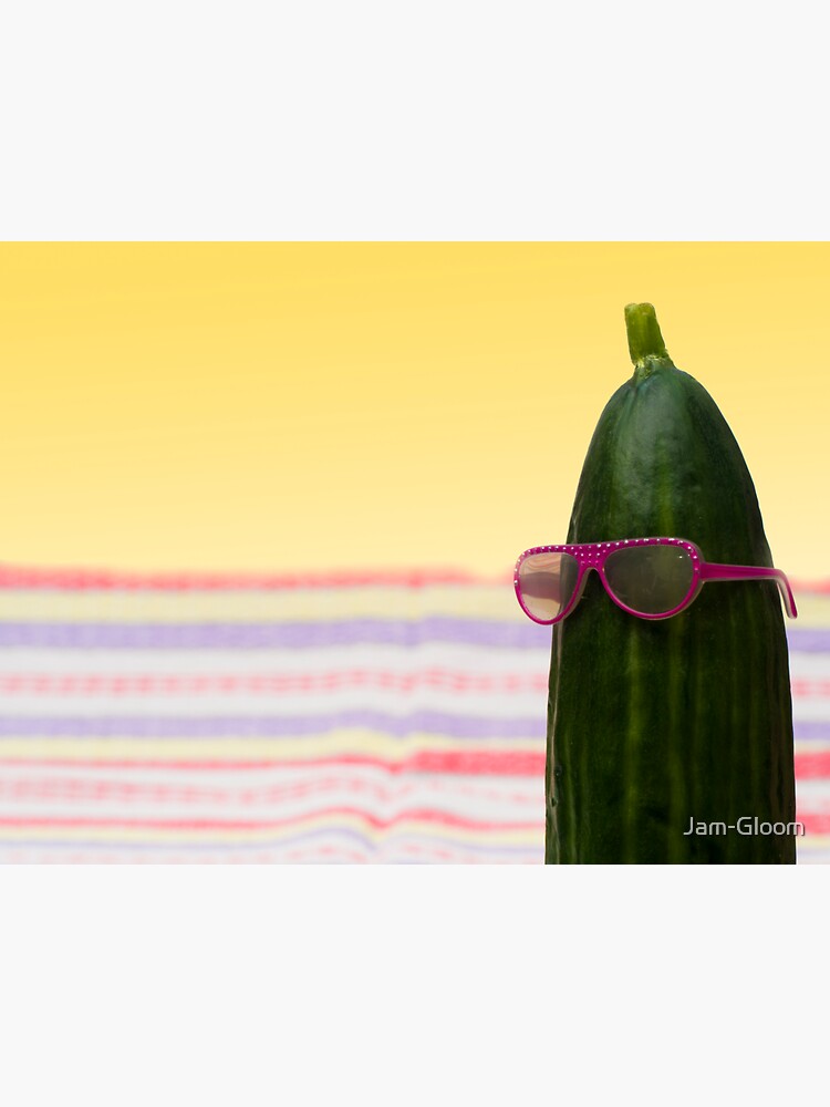 "Cool as a Cucumber" Sticker for Sale by Jam-Gloom | Redbubble