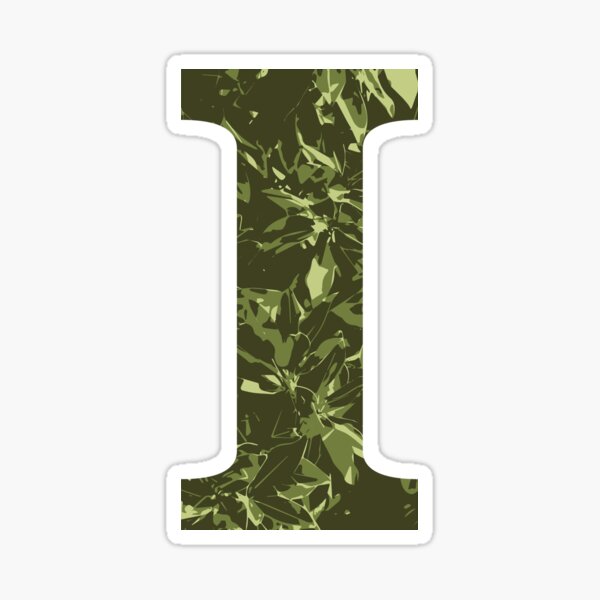 "Alphabet uppercase capital letter i" Sticker for Sale by patternsplus ...