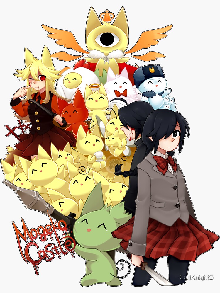 "Welcome to the Mogeko Castle!" Sticker for Sale by CuriKnight5 | Redbubble