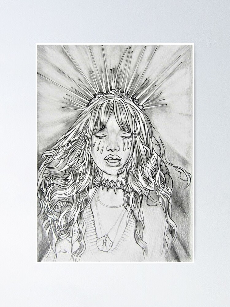 "Crying girl" Poster for Sale by ryan-arttribe | Redbubble