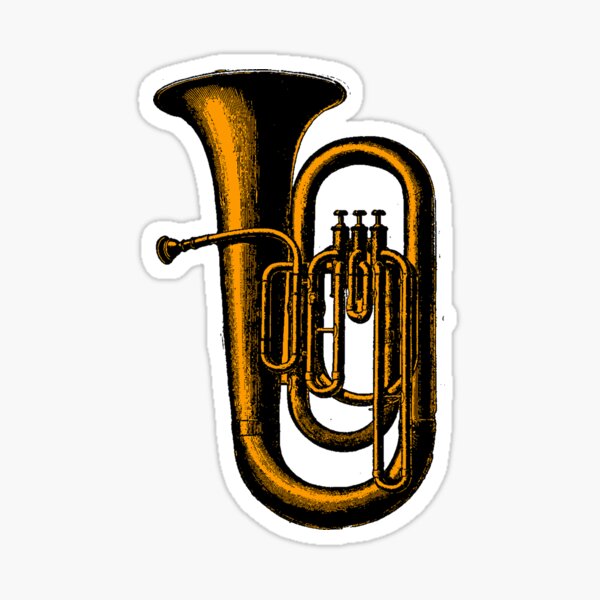 "TUBA" Sticker for Sale by IMPACTEES | Redbubble