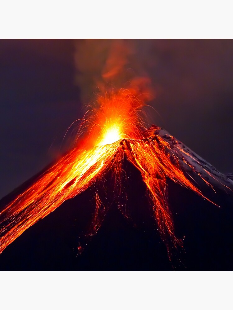 Erupting Volcano Premium Matte Vertical Poster sold by Antonio Petit ...