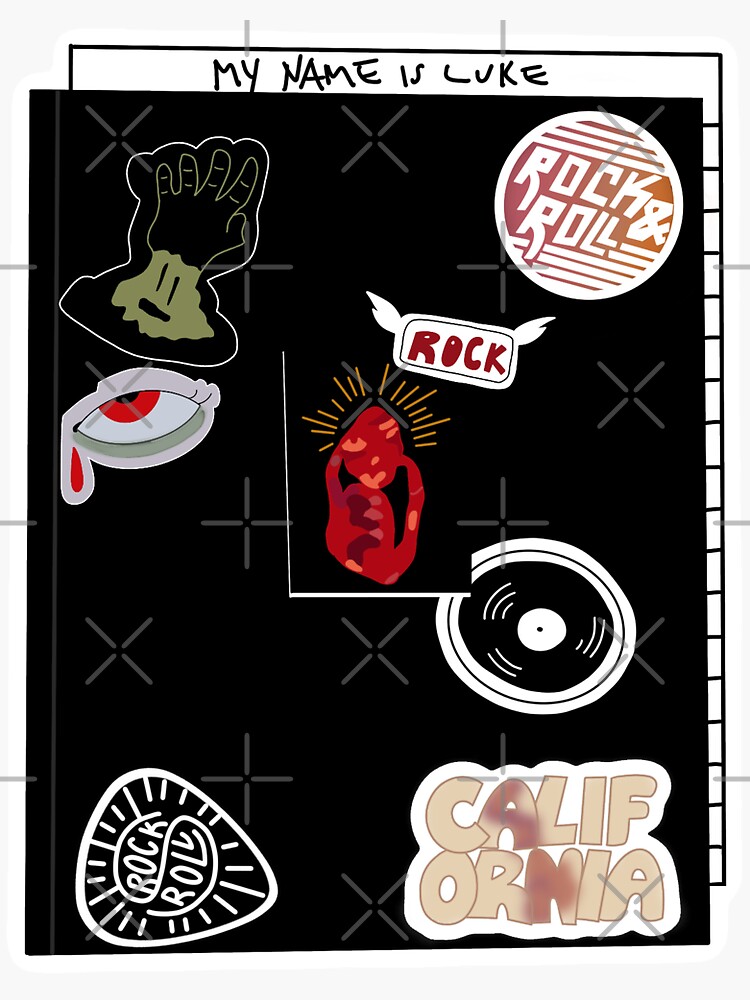 My Name is Luke” Luke Notebook" Sticker for Sale by TwstedSisters ...