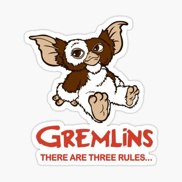 "Gremlins" Sticker for Sale by Gybrahan | Redbubble