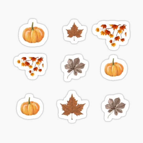 "Fall Sticker Collection" Sticker for Sale by BetaniaRivera | Redbubble