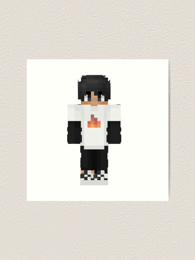 "Sapnap MC Skin" Art Print by lara-bacchus | Redbubble