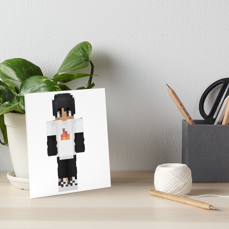 "Sapnap MC Skin" Art Board Print for Sale by lara-bacchus | Redbubble