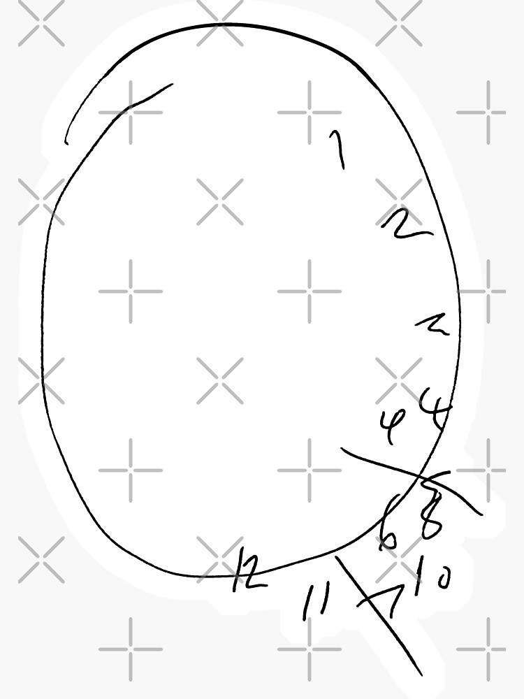 "Will's Clock - Hannibal" Sticker for Sale by huckblade | Redbubble