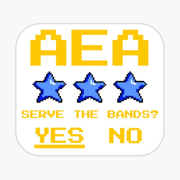 "8-Bit AEA" Sticker for Sale by kkpsiah | Redbubble