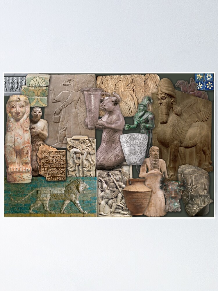 "Ancient Mesopotamia Collage" Poster for Sale by JournalOfTales | Redbubble