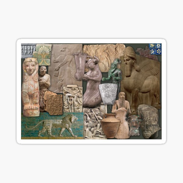 "Ancient Mesopotamia Collage" Sticker for Sale by JournalOfTales ...