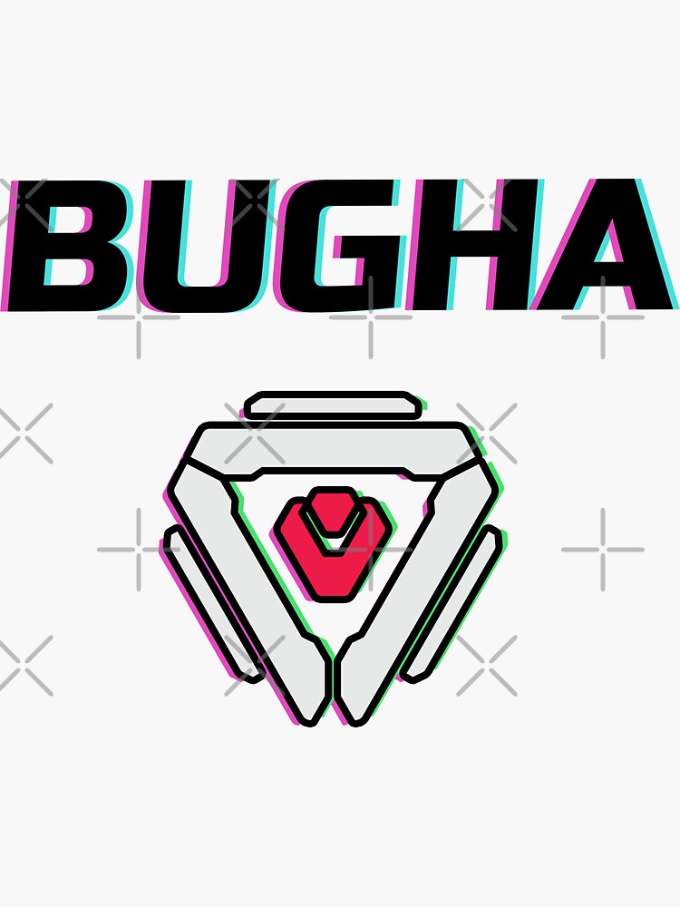 Pegatina for Sale con la obra «BUGHA» de ashburylee | Redbubble