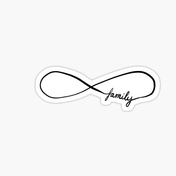 "Family Infinity Symbol" Sticker for Sale by NickHydo | Redbubble