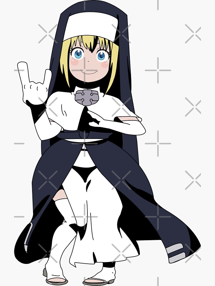 "Fire Force Iris Rock N Roll" Sticker for Sale by oneskyoneland | Redbubble