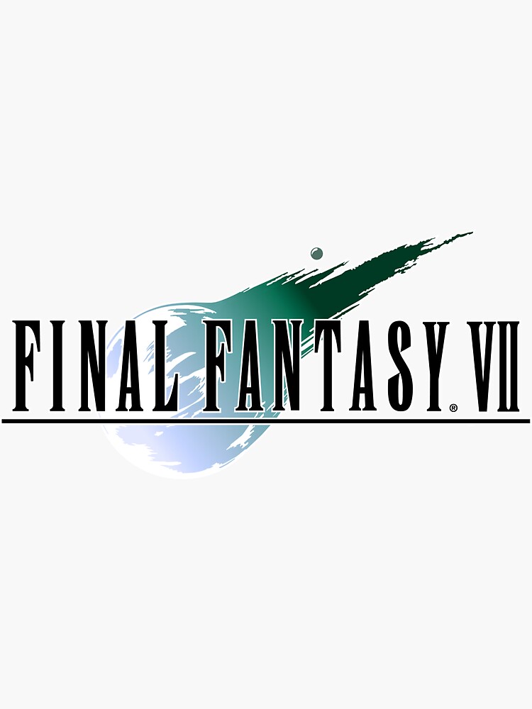 "Final Fantasy 7 Classic Logo" Sticker for Sale by Pugweenee | Redbubble