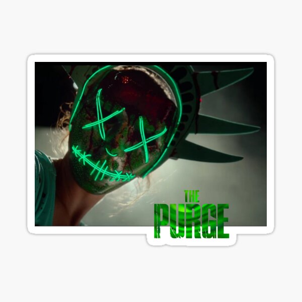 "The Purge fan art merch" Sticker for Sale by charmingthreads | Redbubble
