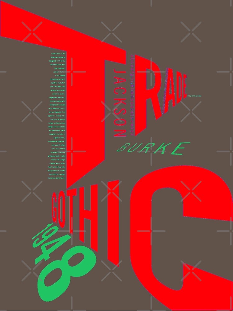 Póster «Trade Gothic Title of Creativity Lettering Text Arts Quotes» de ...