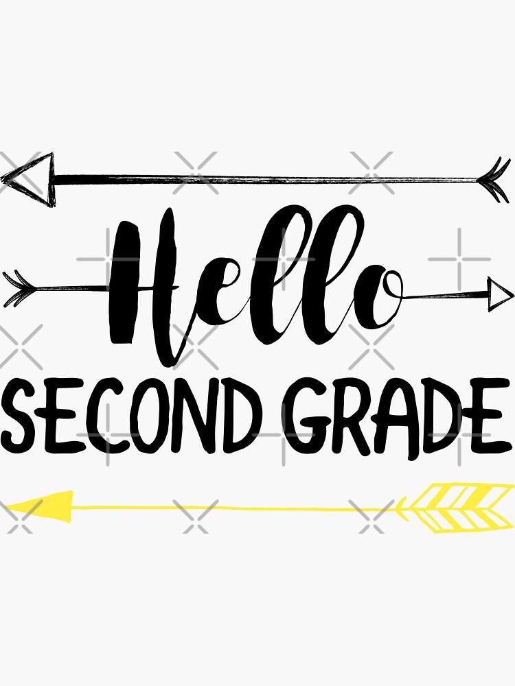 Pegatina «Hola segundo grado | Maestra de primaria» de Cucumber-Design ...