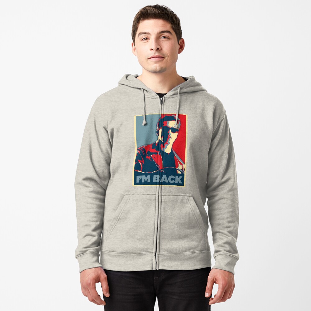 ""I'M BACK" Poster" Sticker for Sale by C-S-M | Redbubble