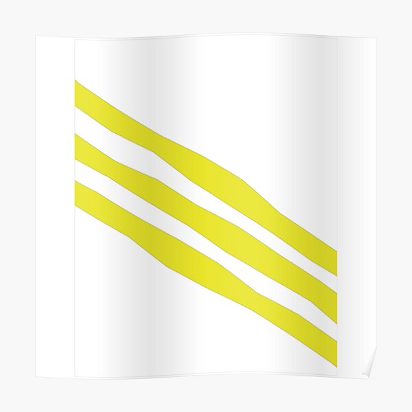 "" THREE YELLOW LINES" Design" Poster for Sale by Bettysungkhun | Redbubble