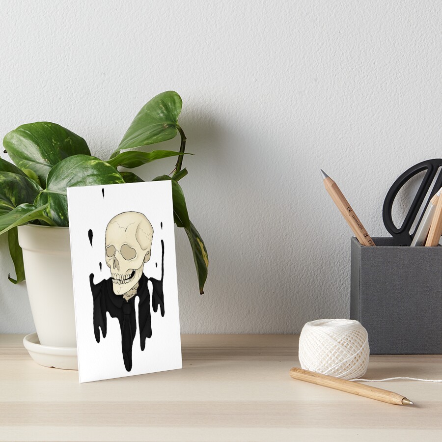 "Unus Pure Skeleton Drip" Art Board Print by OrionTheChaotic | Redbubble