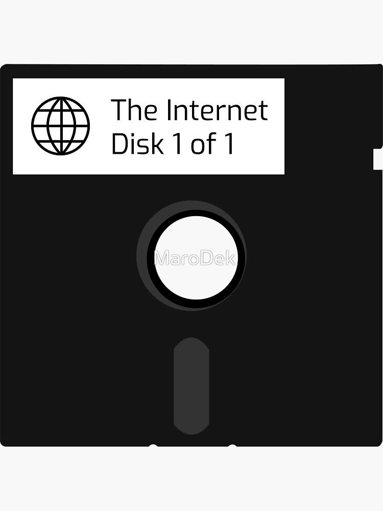 "The Internet Floppy Disk" Sticker by MaroDek | Redbubble