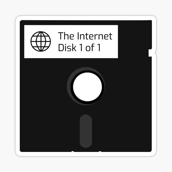 "The Internet Floppy Disk" Sticker by MaroDek | Redbubble