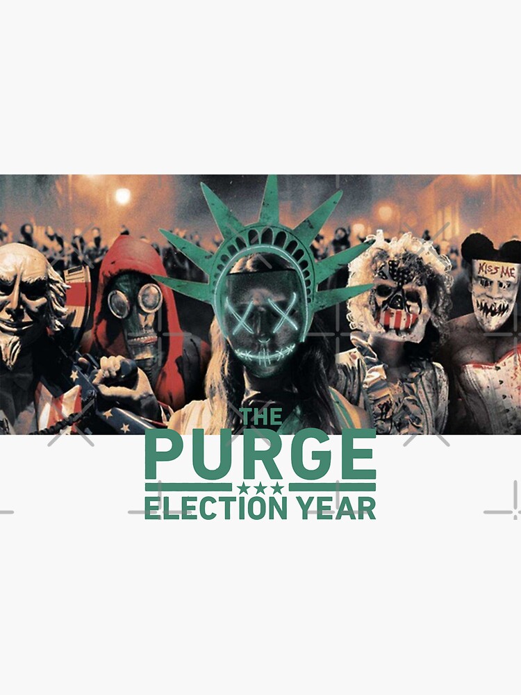 "The Purge fan art merch" Sticker for Sale by charmingthreads | Redbubble