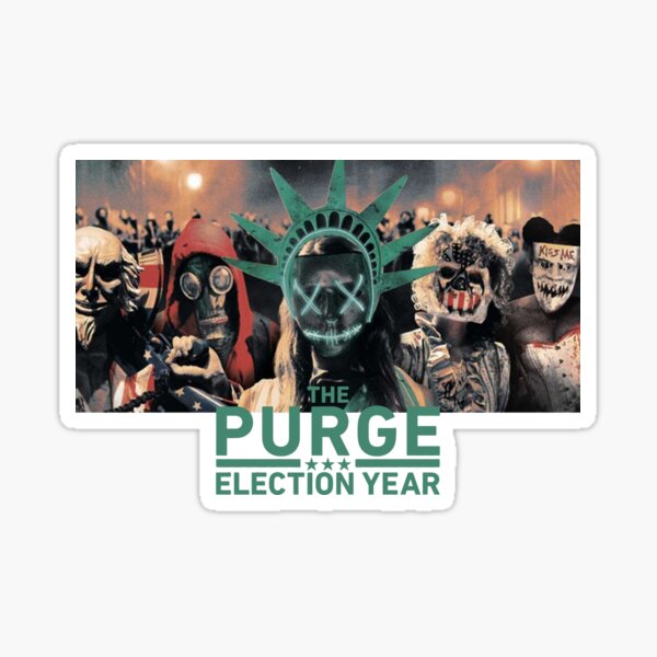 "The Purge fan art merch" Sticker for Sale by charmingthreads | Redbubble
