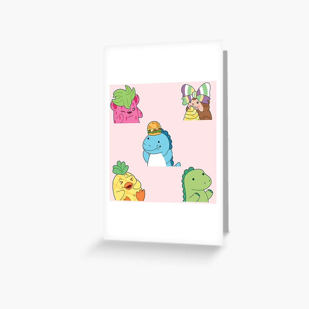 "Moriah Elizabeth pickle the dinosaur sticker pack" Greeting Card by ...