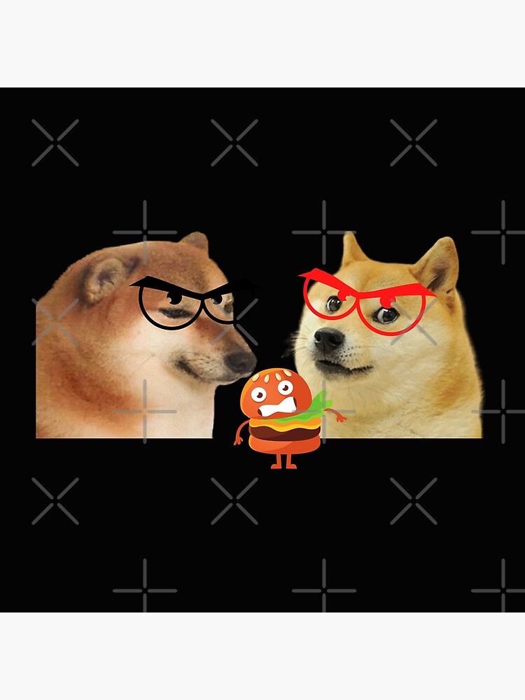 "Cheemsburger memes cheems" Art Print for Sale by mikoala50 | Redbubble