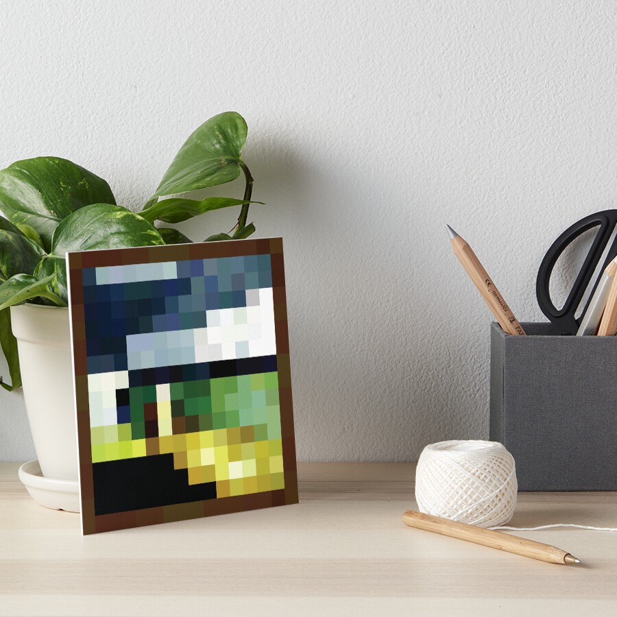 "Minecraft Painting de_aztec2" Art Board Print for Sale by Saikishop ...