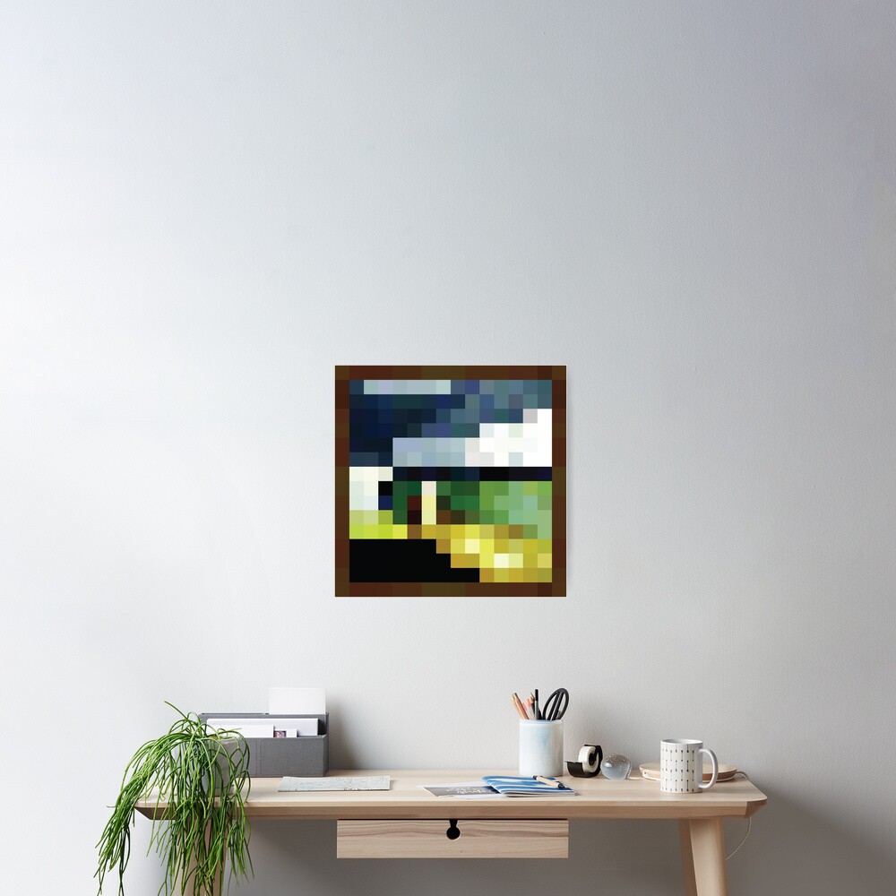 "Minecraft Painting de_aztec2" Poster by Saikishop | Redbubble