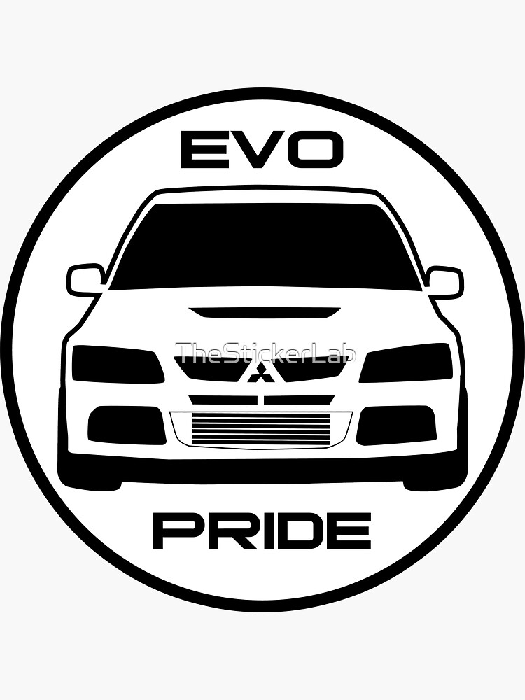 ""Evo Pride" - Mitsubishi Evolution VIII Sticker & Decal for Lancer ...