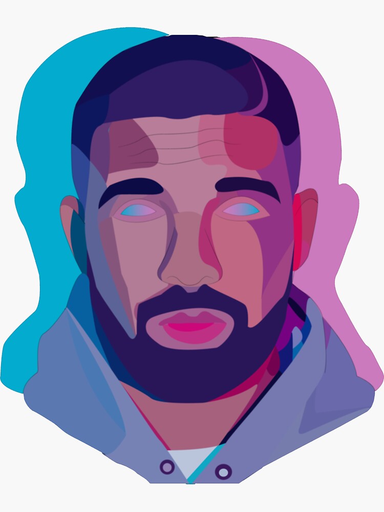 "The Drake Rapper" Sticker for Sale by PeterAyong | Redbubble