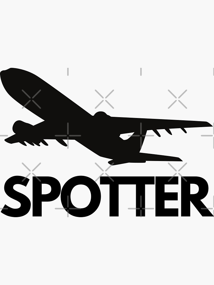 "Aircraft Spotter" Sticker for Sale by jetmike | Redbubble