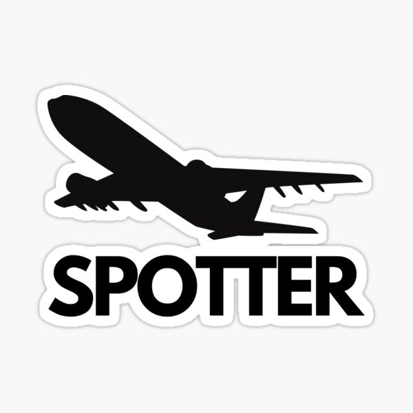 "Aircraft Spotter" Sticker for Sale by jetmike | Redbubble