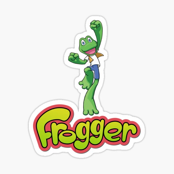 "Frogger logo" Sticker by Mrmasterinferno | Redbubble
